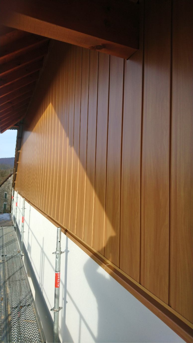 Bardage aluminium Prefa Siding | CARRIER Charpente